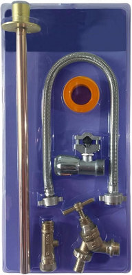 Outside Garden Tap Kit Easy Self Cutting DIY Fitting for Outdoor Hose Tap.