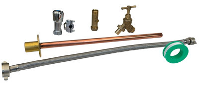 Outside Garden Tap Kit Easy Self Cutting DIY Fitting for Outdoor Hose Tap.
