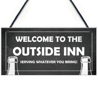 Outside Inn Bar Signs For Outdoor Hanging Wall Door Plaque Man Cave ...