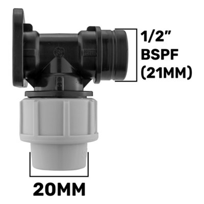 outside tap kit,20mm mdpe wallplate/elbow backplate+ bib tap+ptfe tape ...
