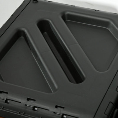 Outsunny 130L Compost Bin Dual Chamber Rotating Composter w ...