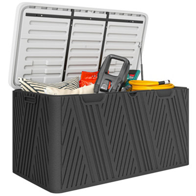 Outsunny 380L Garden Storage Box Waterproof Outdoor Storage Box