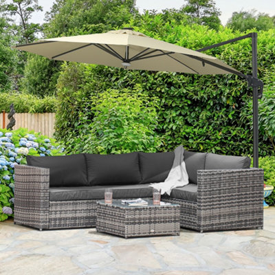 Small Garden Corner Sofa Set | Baci Living Room