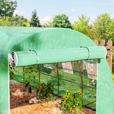 Outsunny 4 x 3 x 2m Greenhouse Replacement Cover ONLY for Tunnel Greenhouse