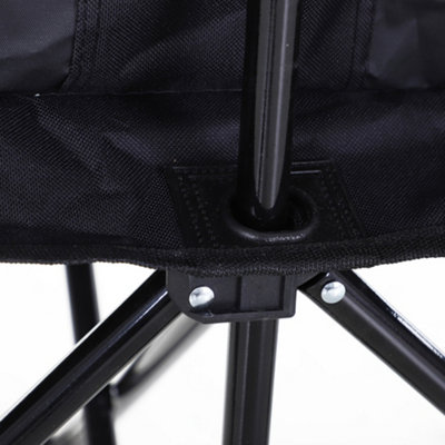 Outsunny 6 Seat Camping Bench Folding Portable Outdoor with Cooler Bag ...