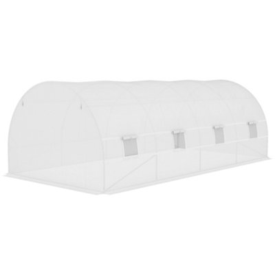 Outsunny 6x3x2m Greenhouse Replacement Cover ONLY for Tunnel Greenhouse ...