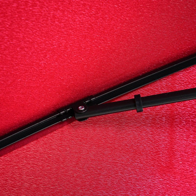 Outsunny Aluminium Sun Umbrella Parasol Patio Rectangular 2M x 1.3M Red