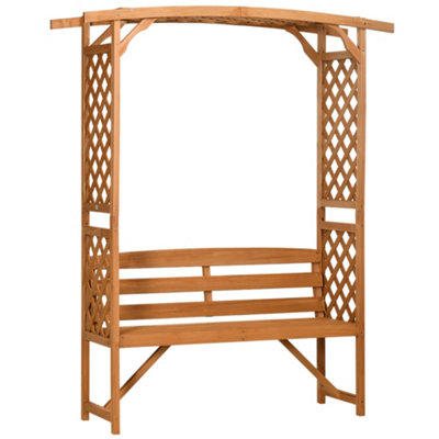 Arbour bench b&q store