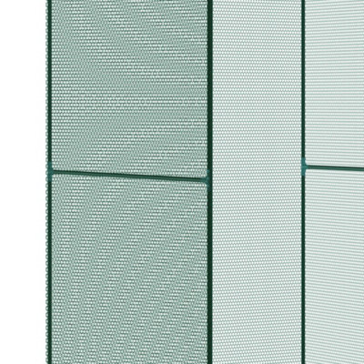 Outsunny Fruit Cage, Plant Protection Tent, 1.2 x 1.2 x 1.8m, Dark Green