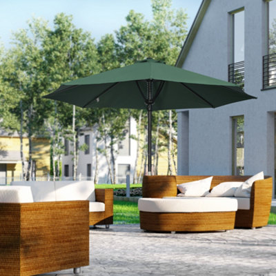 Outsunny Garden Parasol Umbrella, Outdoor Market Table Umbrella Sun ...