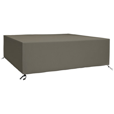 Outsunny Large Garden Set Square Cover Outdoor Furniture Waterproof ...