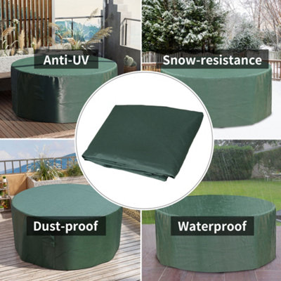 Outsunny Large Outdoor Set Round Cover Garden Furniture Waterproof ...