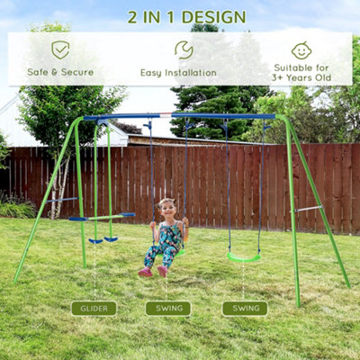 2 unit swing and seesaw set store