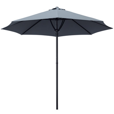 Outsunny Outdoor Market Table 3(m) Parasol Umbrella Sun Shade with 8 ...