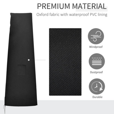 Outsunny Parasol Umbrella Cover Outdoor Protector Weatherproof ...