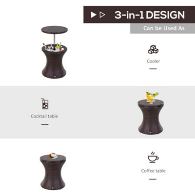 Rattan drinks cooler store