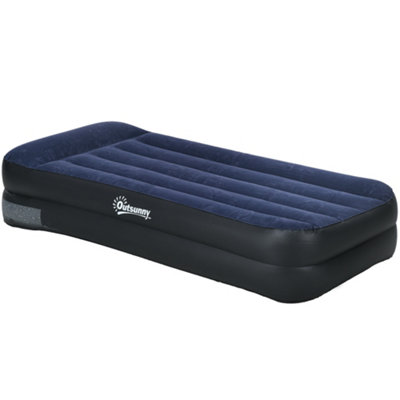 Outsunny Single Inflatable Mattress with Electric Pump, 195 x 96 x 46cm
