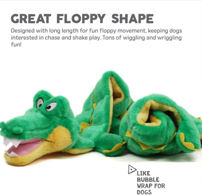 Outward Hound Dog Plush Toy Squeaky Chew Soft Play Fun Matz Gator Extra ...