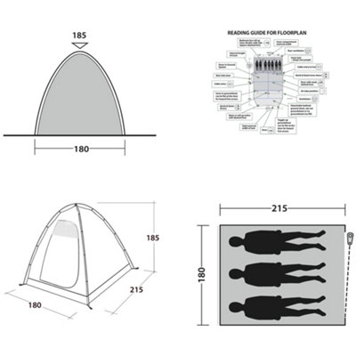 Outwell Tent Free Standing Inner