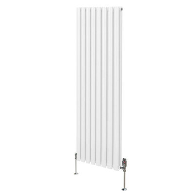 Oval Column Radiator & Valves - 1600mm x 480mm - White | DIY at B&Q