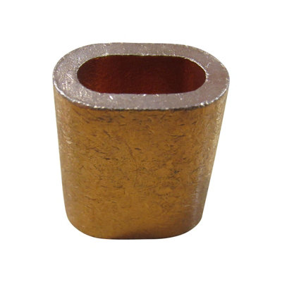 Oval Copper Ferrules Crimping Sleeves 2.5MM X10 (Stainless Wire Rope)