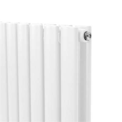 Oval Radiator - 1800 x 240mm - White