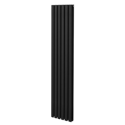 Oval Radiator - 1800 x 360mm - Black | DIY at B&Q