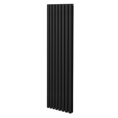 Oval Radiator - 1800 x 480mm - Black | DIY at B&Q