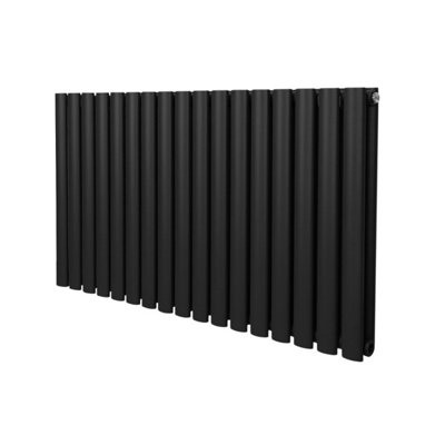 Oval Radiator - 600 x 1020mm - Black | DIY at B&Q