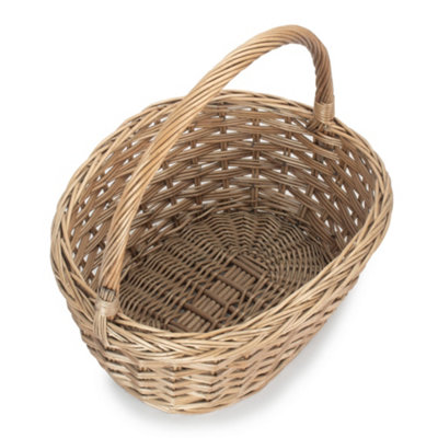 Oval Wicker Braid Border Shopping Basket | DIY at B&Q