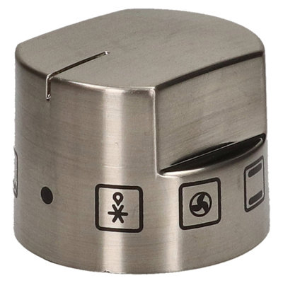 Oven Selector Control Knob - Stainless Steel Finish