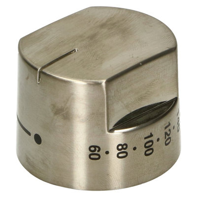 Oven Thermostat Control Knob - Stainless Steel