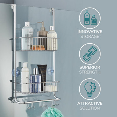 Over The Door Shower Caddy Bathroom Storage