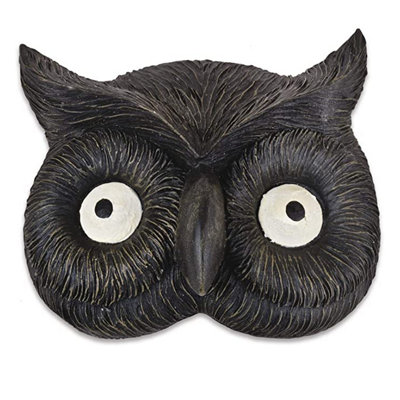 Owl Face Tree, Wall or Fence Decoration - Weather Resistant Polyresin ...