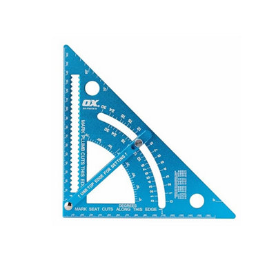 OX Pro 180mm Adjustable Aluminium Rafters Square Roofers Measuring Tool ...