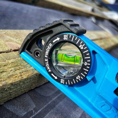 OX Pro 250mm Tough Torpedo Spirit Level with Angle Finder