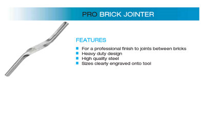 OX Pro Brick Jointing Tool 16 x 19mm Double Edge
