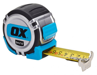 Ox Pro Heavy Duty Tape Measure Metric/Imperial 5m OX-P028705 | DIY at B&Q