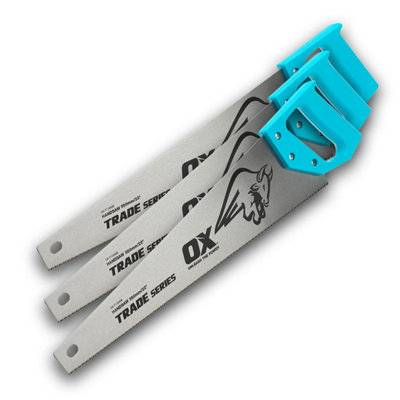 OX Trade Hand Saw 22 Inch / 550mm 8TPI Triple Pack Wood Saws OX-T133703