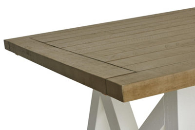 Oxford White Extending Dining Table 2m