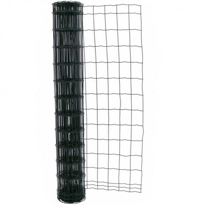 Oypla 1.2m x 10m Green PVC Coated Galvanised Steel Wire Mesh Fencing ...