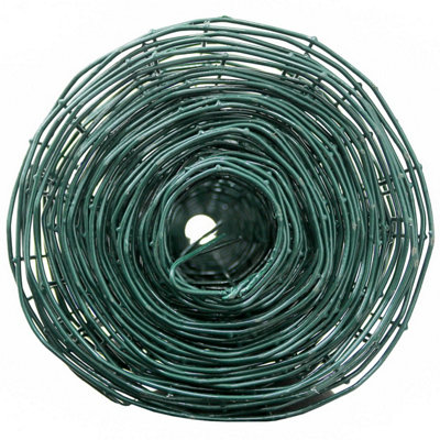 Oypla 1.2m x 10m Green PVC Coated Galvanised Steel Wire Mesh Fencing ...