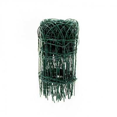 Oypla 10m x 400mm Garden Lawn Border Edging Fencing PVC Coated Wire