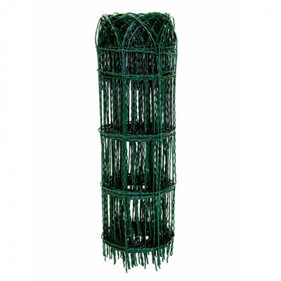 OYPLA 10M X 650MM GARDEN LAWN BORDER EDGING FENCING PVC COATED WIRE