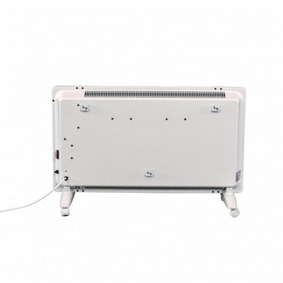 Oypla 2000W White Glass Free Standing/Wall Mounted Electric Panel ...