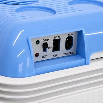 Oypla 24L 240V AC & 12V DC Coolbox Hot Cold Portable Electric Summer ...