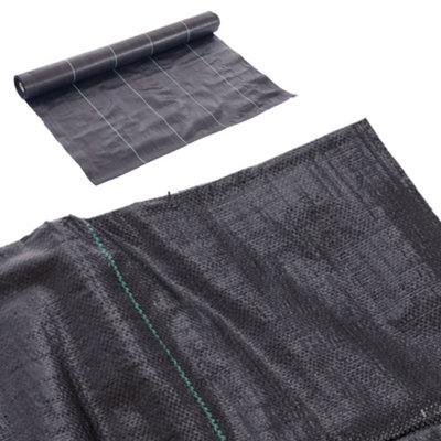 Oypla 2m x 25m Heavy Duty Weed Control Ground Cover Membrane Sheet