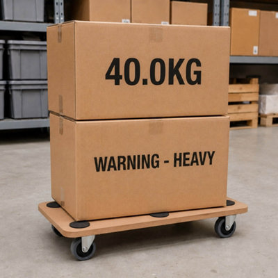 Oypla 300kg Wheeled Platform Dolly Furniture Transport Roller Trolley