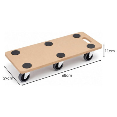 Oypla 300kg Wheeled Platform Dolly Furniture Transport Roller Trolley