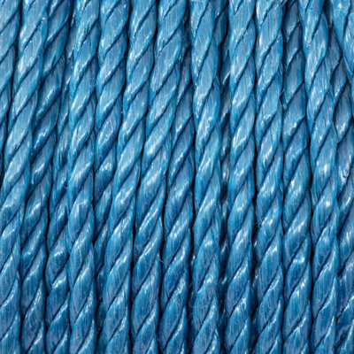 Oypla 6mm x 500m Blue Heavy Duty Poly Rope Coils Polypropylene PP